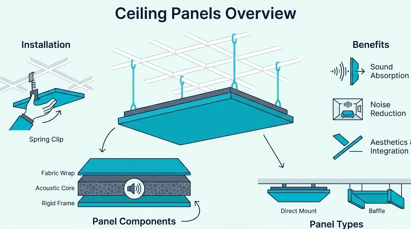 Best Acoustic Ceiling Panels (That Reduce Reverb)